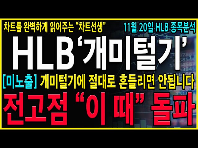 [HLB 에이치엘비] "긴급" 와... 역시 전고점 돌파하겠네요! 심장마비속보떴다! 전고점돌파 "이 때" 나온다! 개미털기에 속으시면 안됩니다! #HLB #HLB주가 #HLB제약