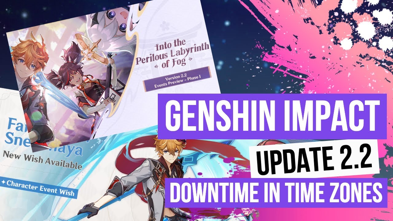 Genshin Impact 2.2 Update Downtime In Time Zones, Genshin Impact ...