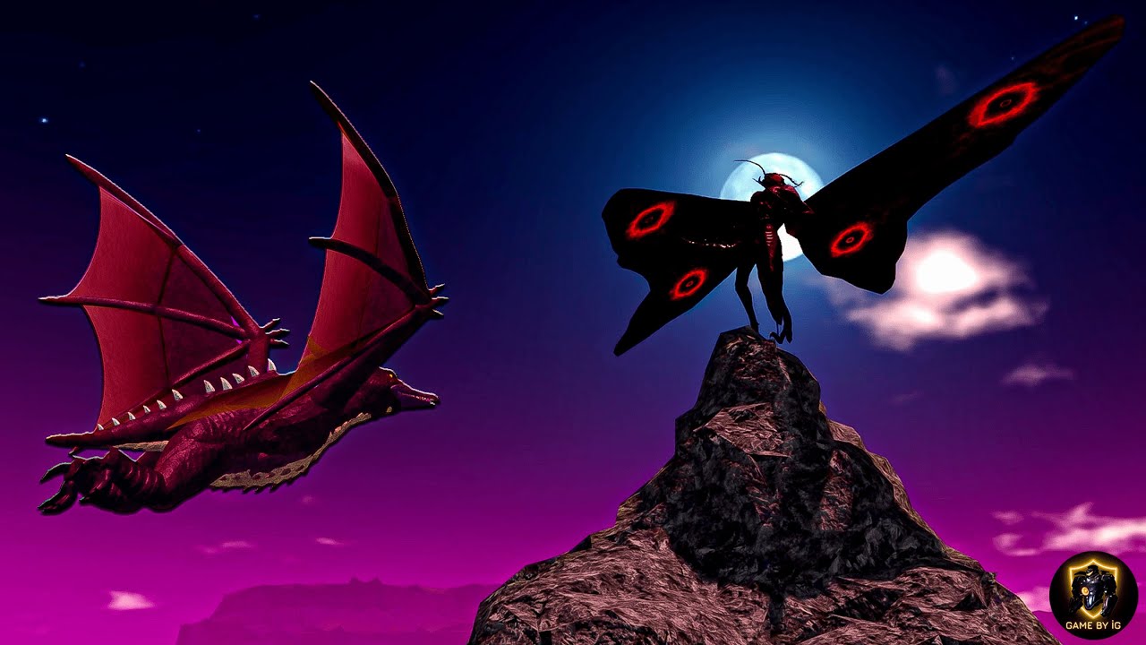 Mothman vs Heisei Rodan | Kaiju Universe - YouTube