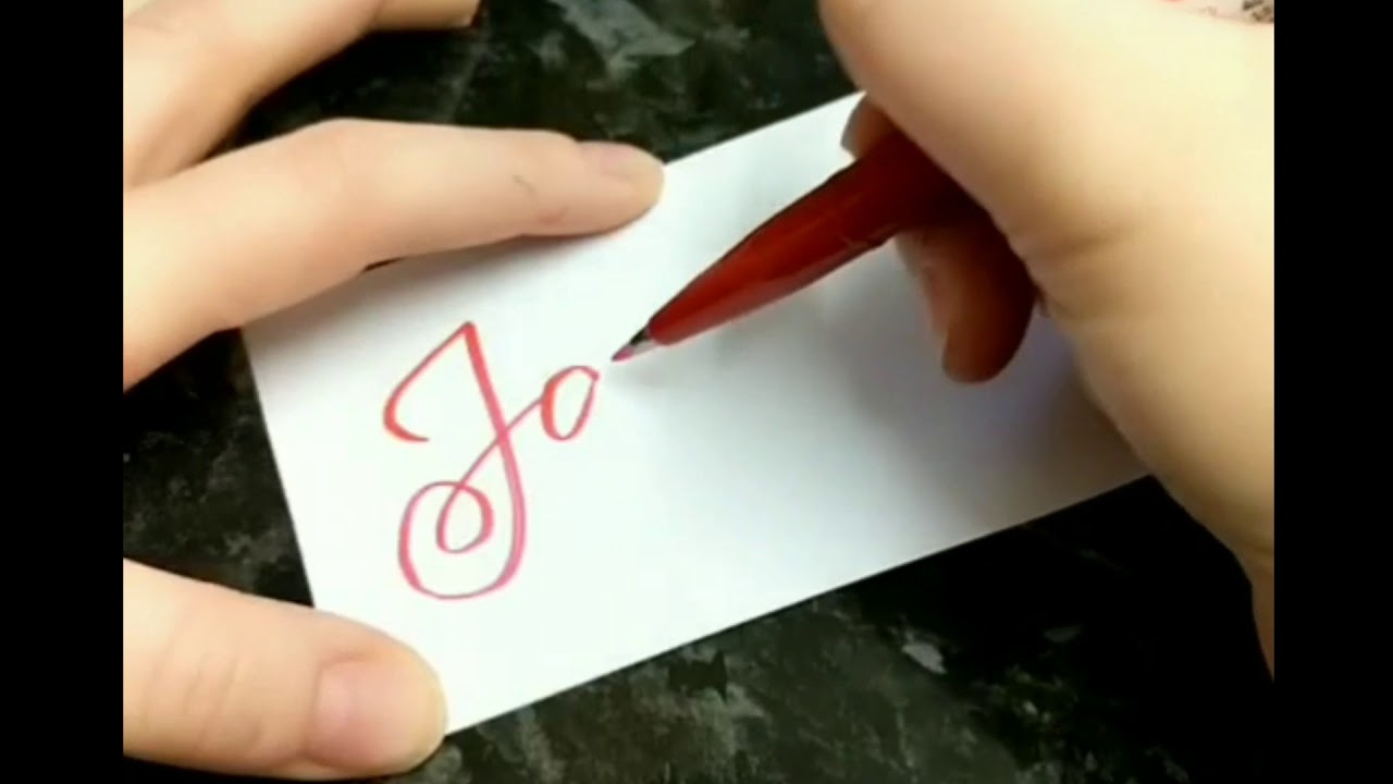 Jack - modern calligraphy name - YouTube