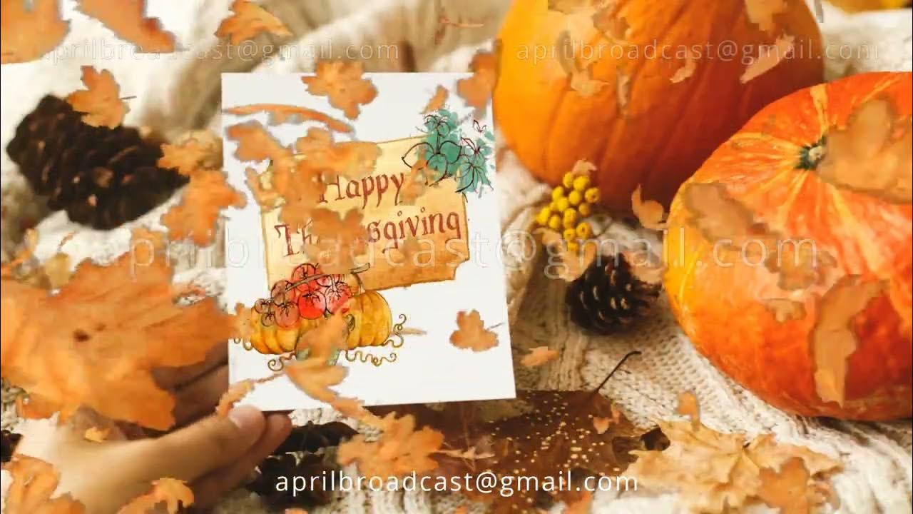 Thanksgiving Set 10 - Virtual Green Screen Background Loop - YouTube