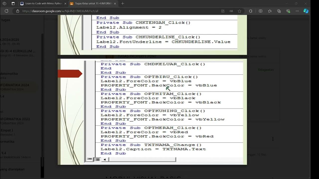 Property font visual basic 6.0 - YouTube