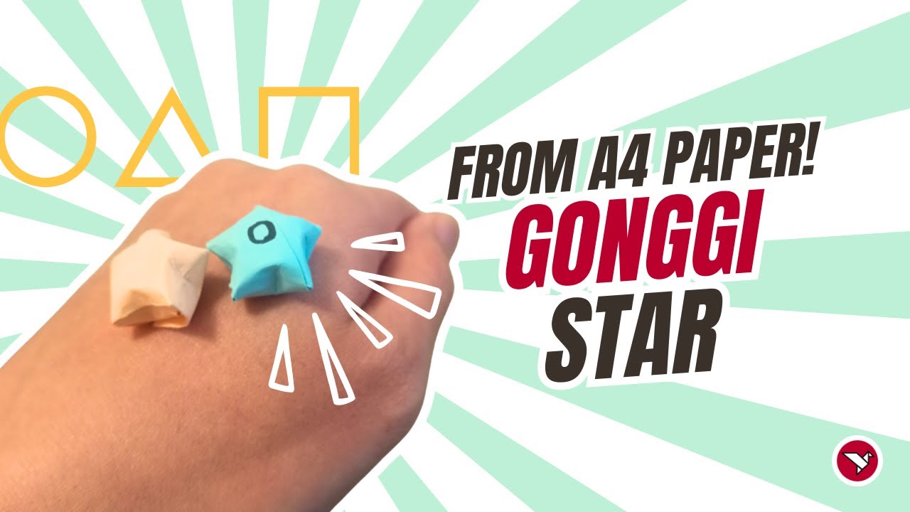 How to Fold Star-Shaped Gonggi, Inspired by Squid Game - Easy Origami ...