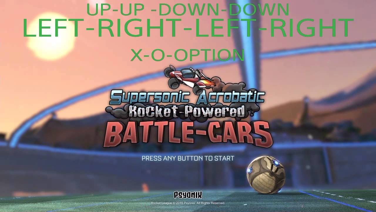 Rocket League - konami code - YouTube