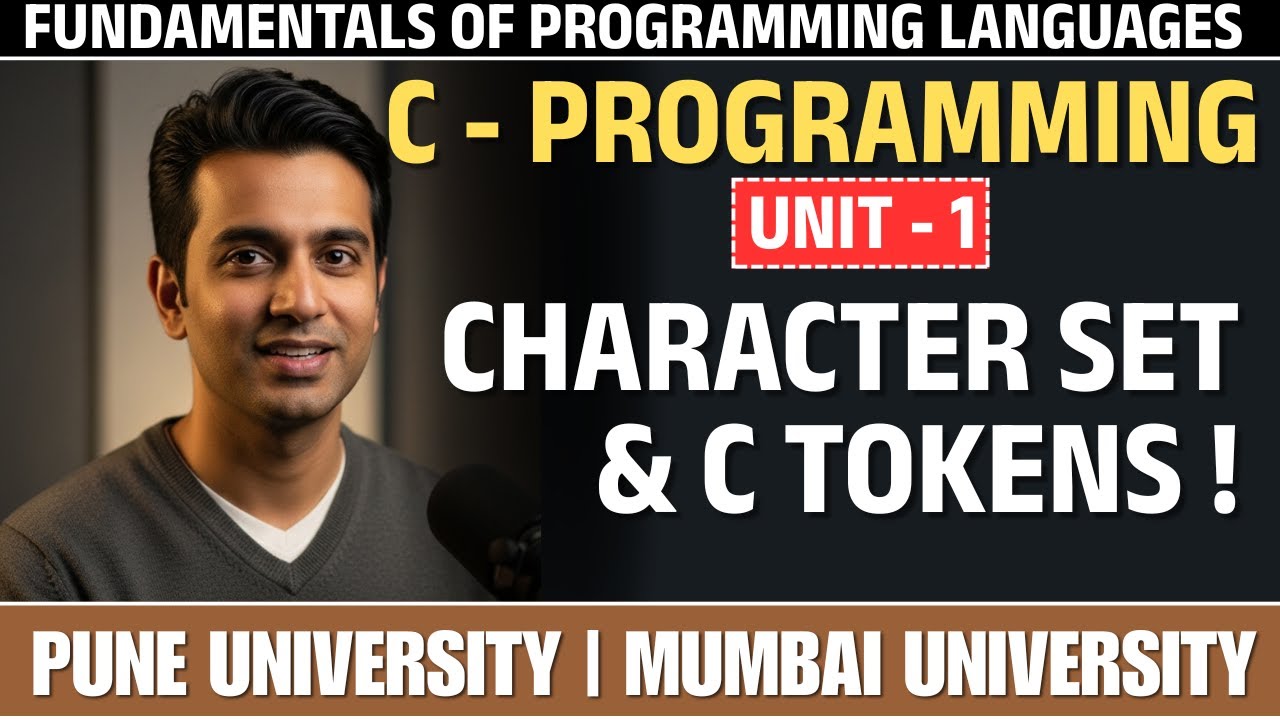 C Programming Unit 1: Master Character Set & C Tokens | C Programming ...