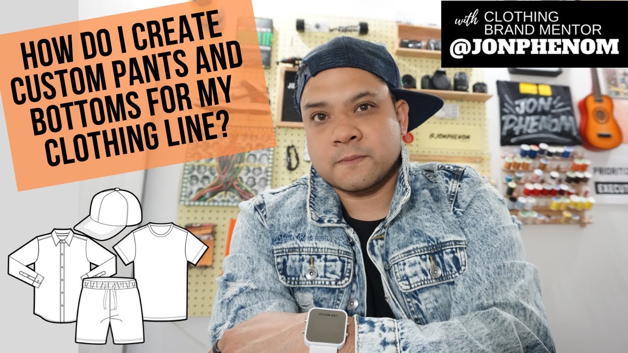 HOW DO I CREATE CUSTOM PANTS AND BOTTOMS | FOR MY CLOTHING LINE - YouTube