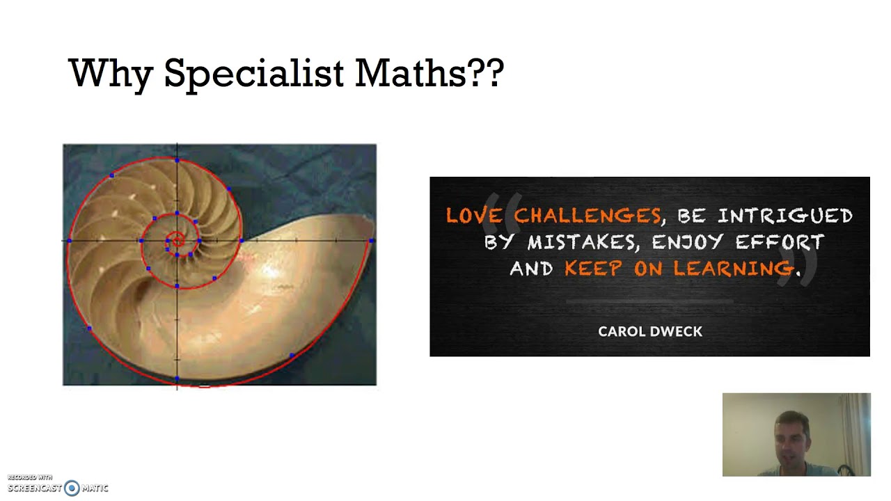 Welcome to Year 11 Specialist Maths - YouTube