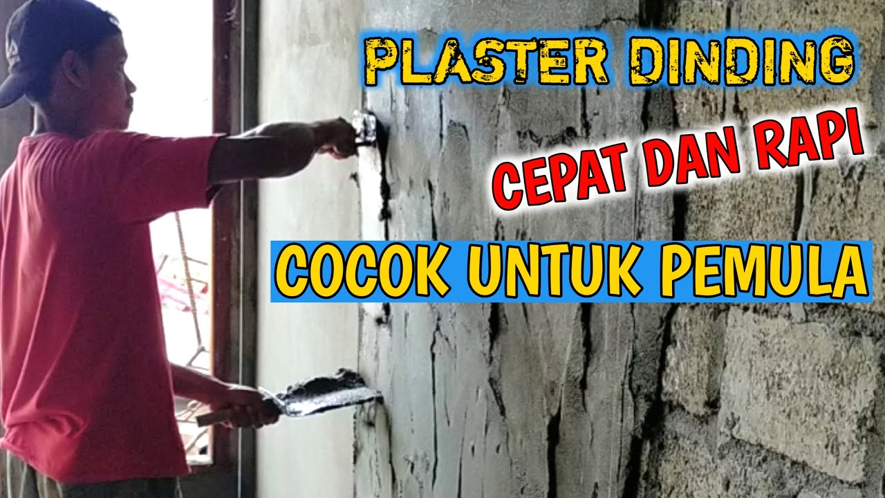 Cara plaster dinding cepat dan rapi untuk pemula #tukang #bangunanrumah ...