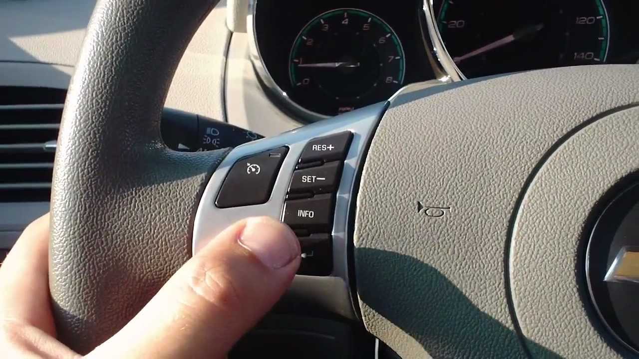 HOW TO USE THE MENU ON CHEVROLET - YouTube