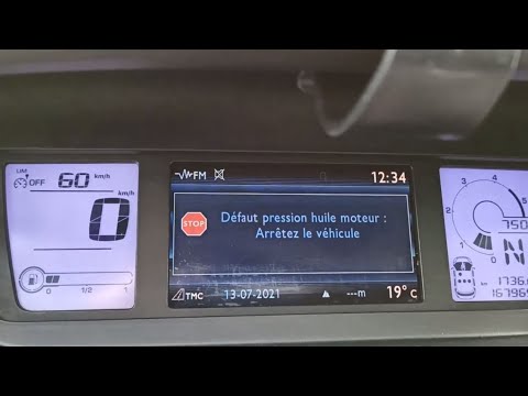 Dfaut Pression Huile Moteur Arrtez Le Vhicule 208