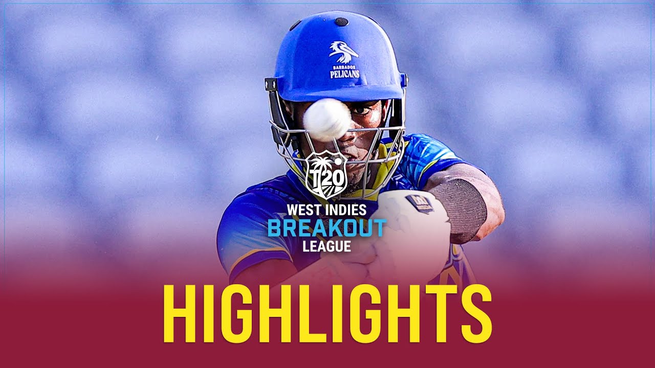 Parris Aces Chase! | Highlights | Barbados Pelicans v Guyana Rainforest ...