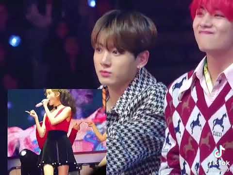 The way Jungkook stare and smile on IU🥺😘🥰 #jungkook #iu