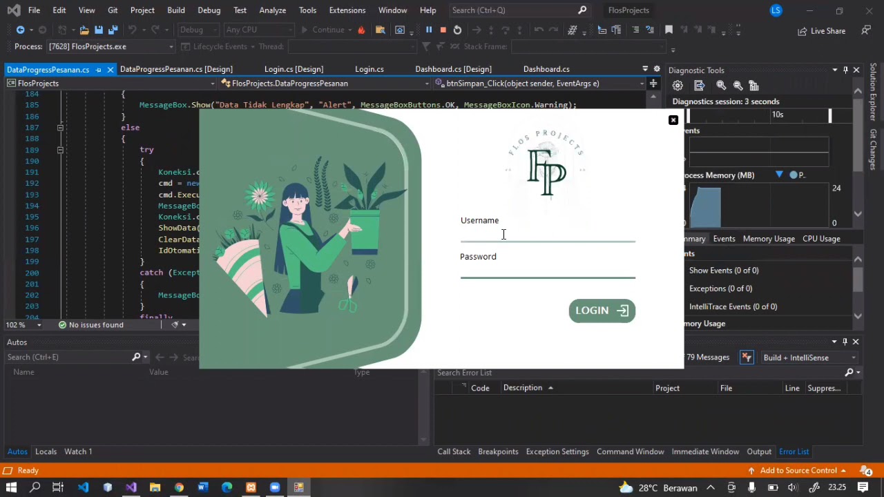 APLIKASI C# DI VISUAL STUDIO DENGAN STUDI KASUS SISTEM PENYEWAAN JASA ...