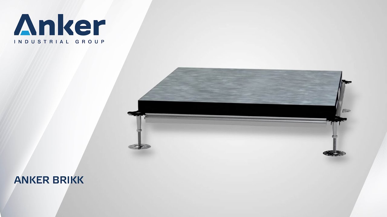 Фальшпол из сульфата кальция ANKER BRIKK - YouTube