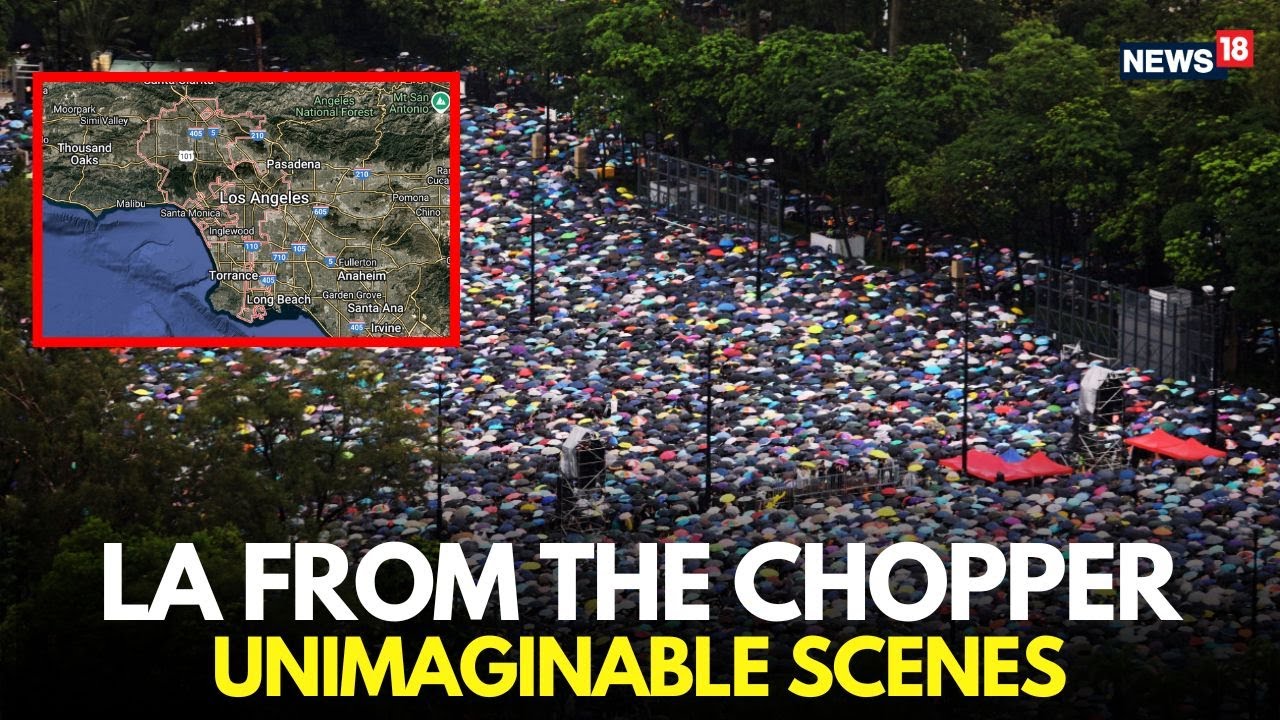 LIVE Visuals of Aerial View: Unimaginable Scenes Unfold | Curfew, Chaos ...