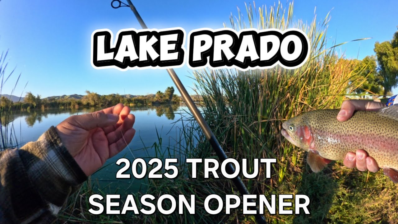 PRADO LAKE 2025 TROUT SEASON OPENER! PB TROUT LANDED 🎣 #fishing Trucha ...
