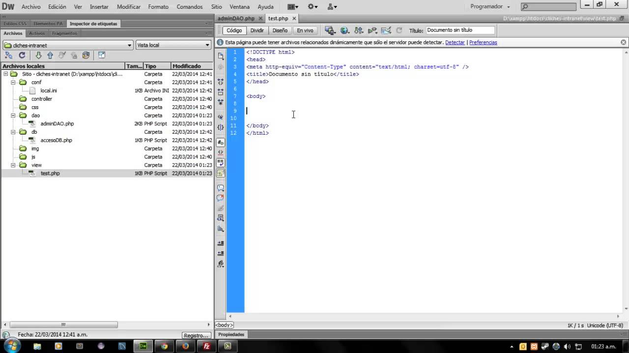 Desarrollo de una Intranet - PHP (MVC) + MySQL | Parte 5 - Creación de Métodos, Ejemplo de MVC ...