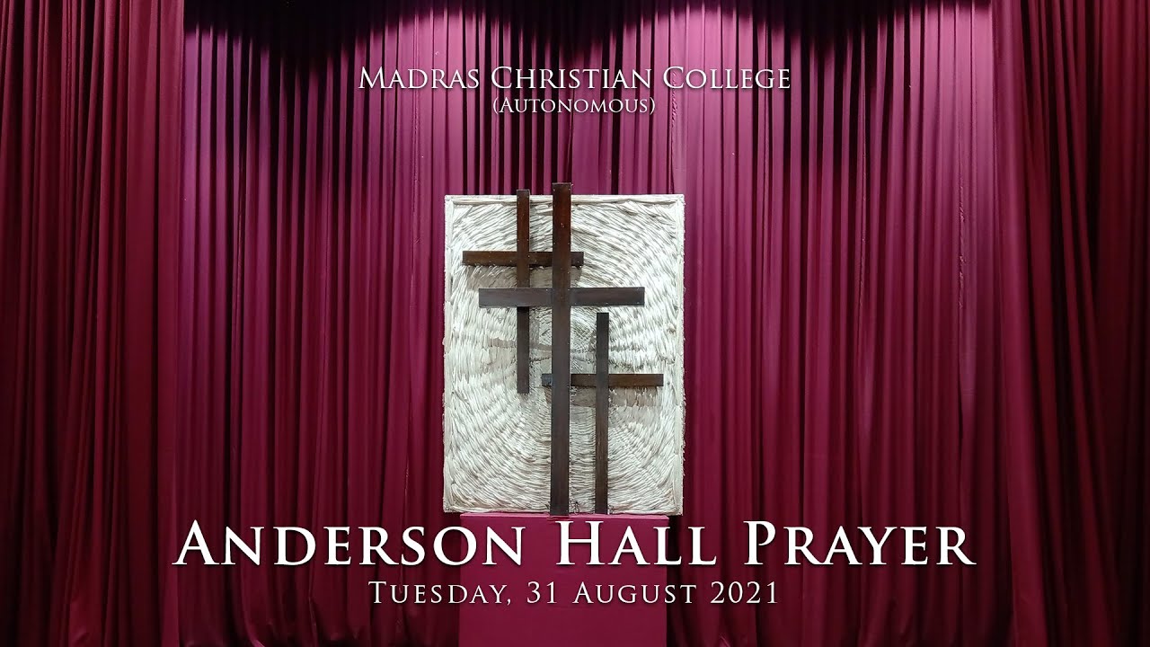 Anderson Hall Prayer | Tuesday, 31 August 2021 - YouTube