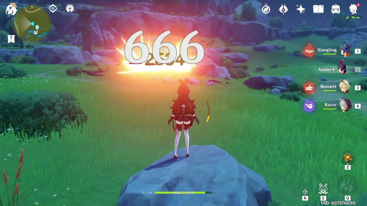 Genshin Impact - Shooting from afar challenge - YouTube