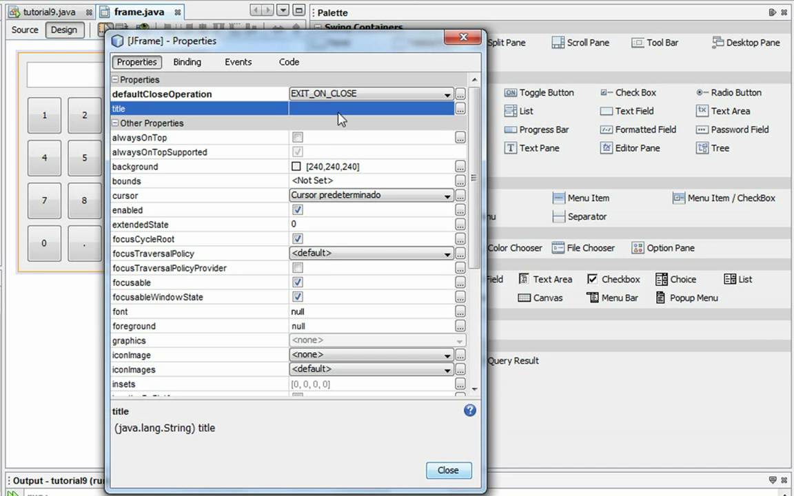 Tutorial 9 Parte 1/3 Java NetBeans WWW.INQUISIDORES.NET Interfaz ...