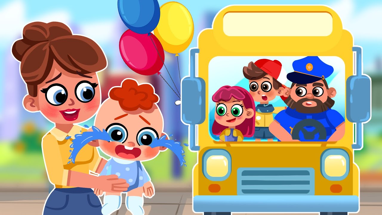 Wheels on the Bus | 😢 Crying Baby 🚌 Nursery Rhymes & Kids Songs - YouTube