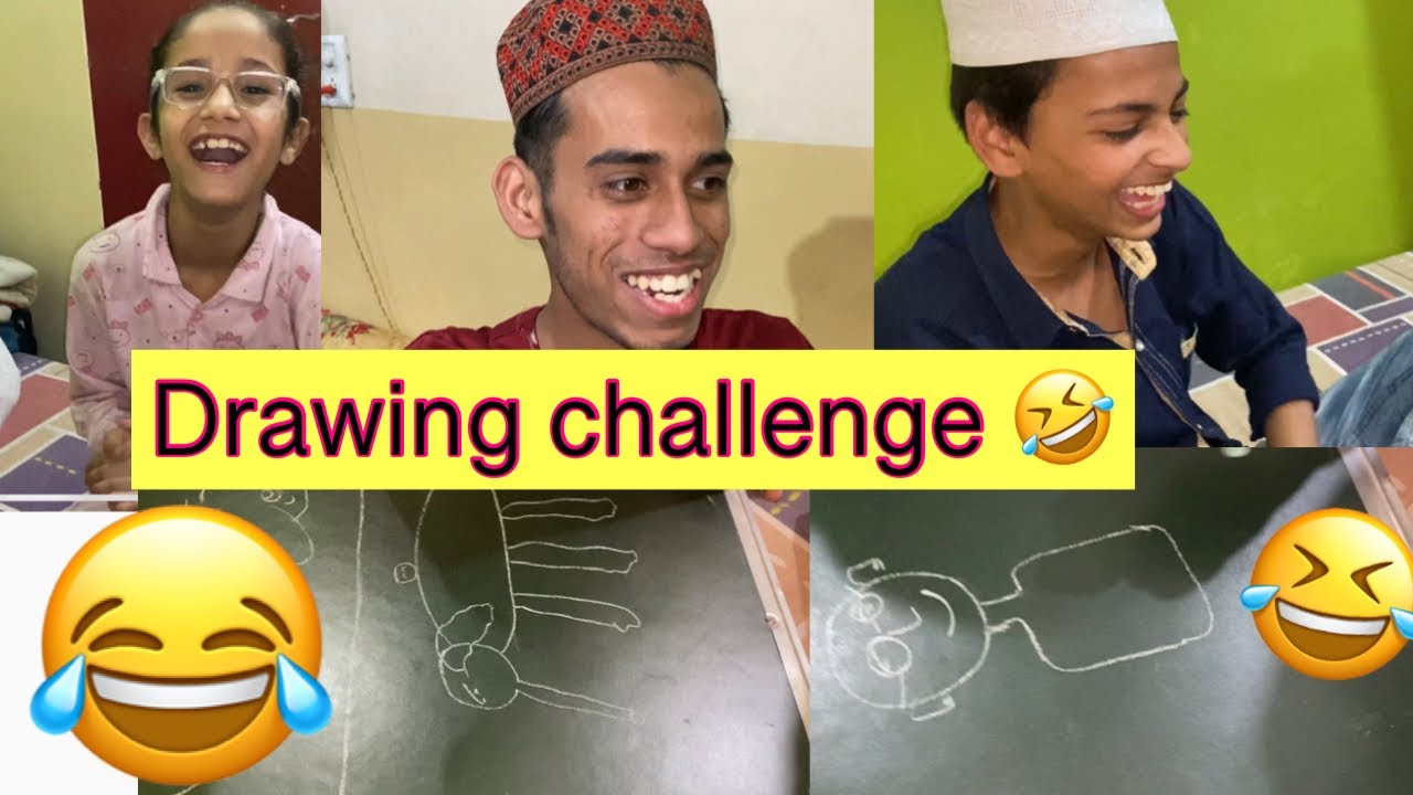Drawing challenge🤣||kis ne zada achchi banai drawing||#viralvlogs # ...