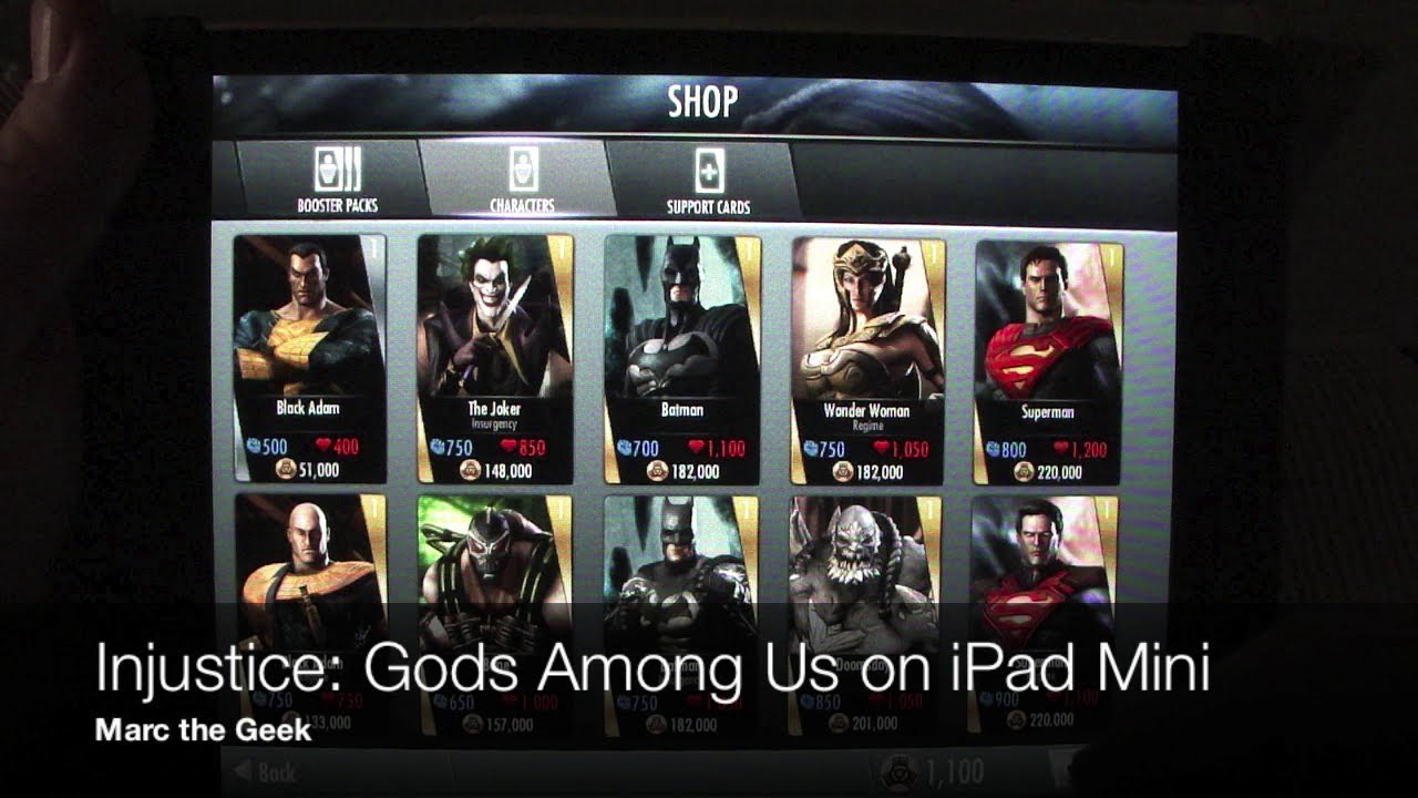 Injustice Gods Among Us on iPad Mini - YouTube
