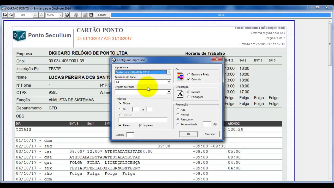 COMO FAZER O FECHAMENTO DA FOLHA DE PONTO NO SECULLUM PONTO - TELÁ DE ...