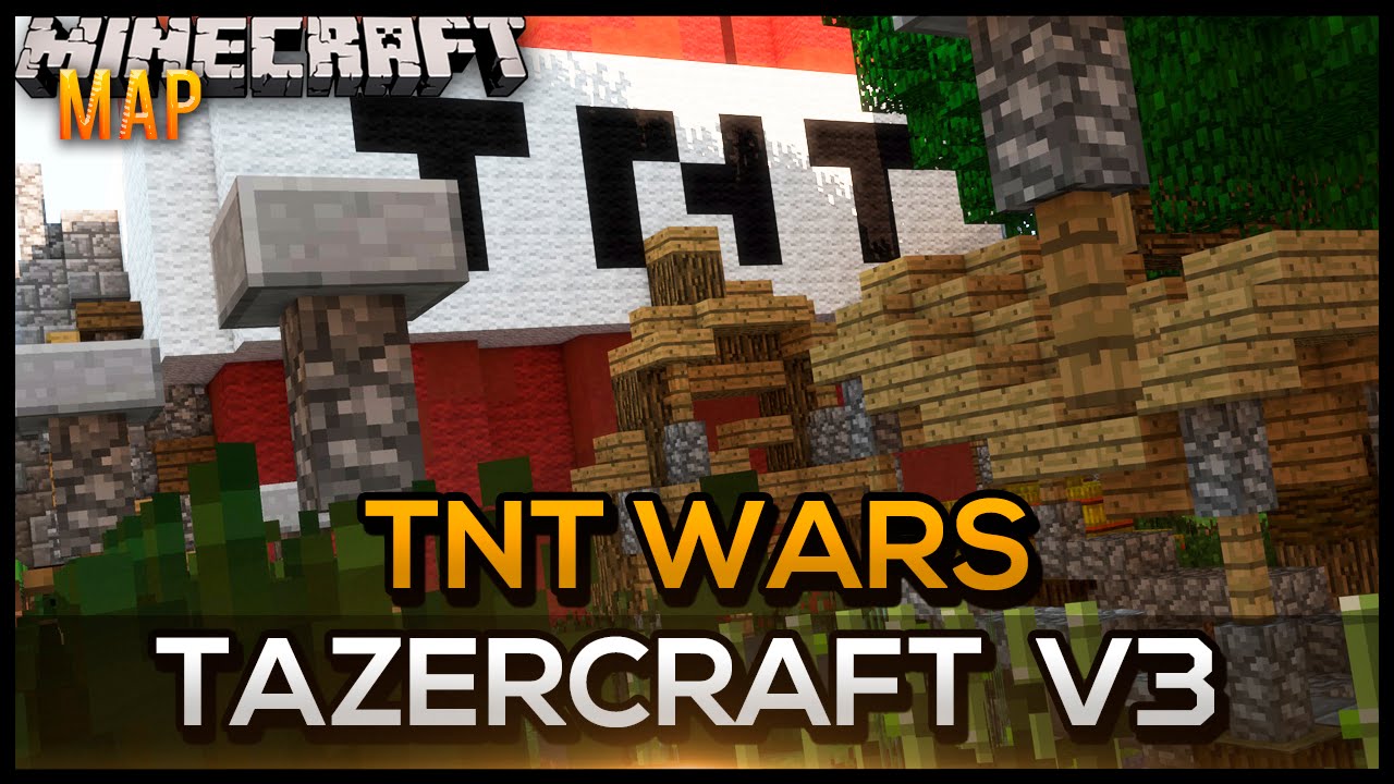 Minecraft: TNT WARS - TazerCraft V3 - YouTube