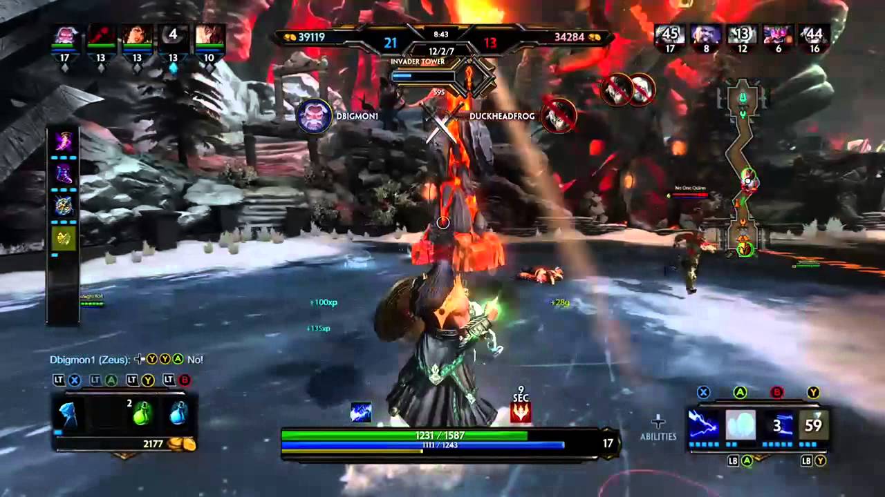 Awesome Zeus Quadra Kill - Smite Xbox One - YouTube