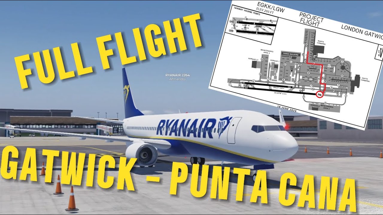 Project Flight Full Flight | Gatwick - Punta Cana 737 Cockpit - YouTube