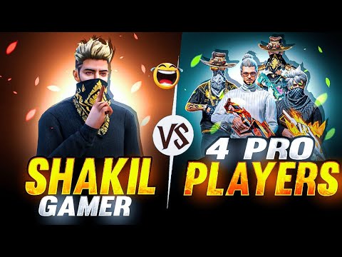 SHAKIL GAMER vs 4 PRO PLAYERS - YouTube