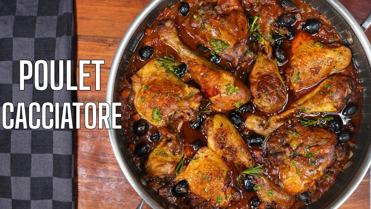 LE POULET CHASSEUR ITALIEN – Pollo Cacciatore - YouTube