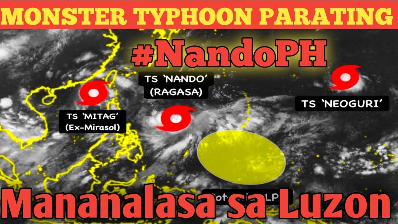 BAGYONG NANDO (Ragasa) MONSTER TYPHOON😱🌀|ALERTO LUZON |WEATHER UPDATE ...