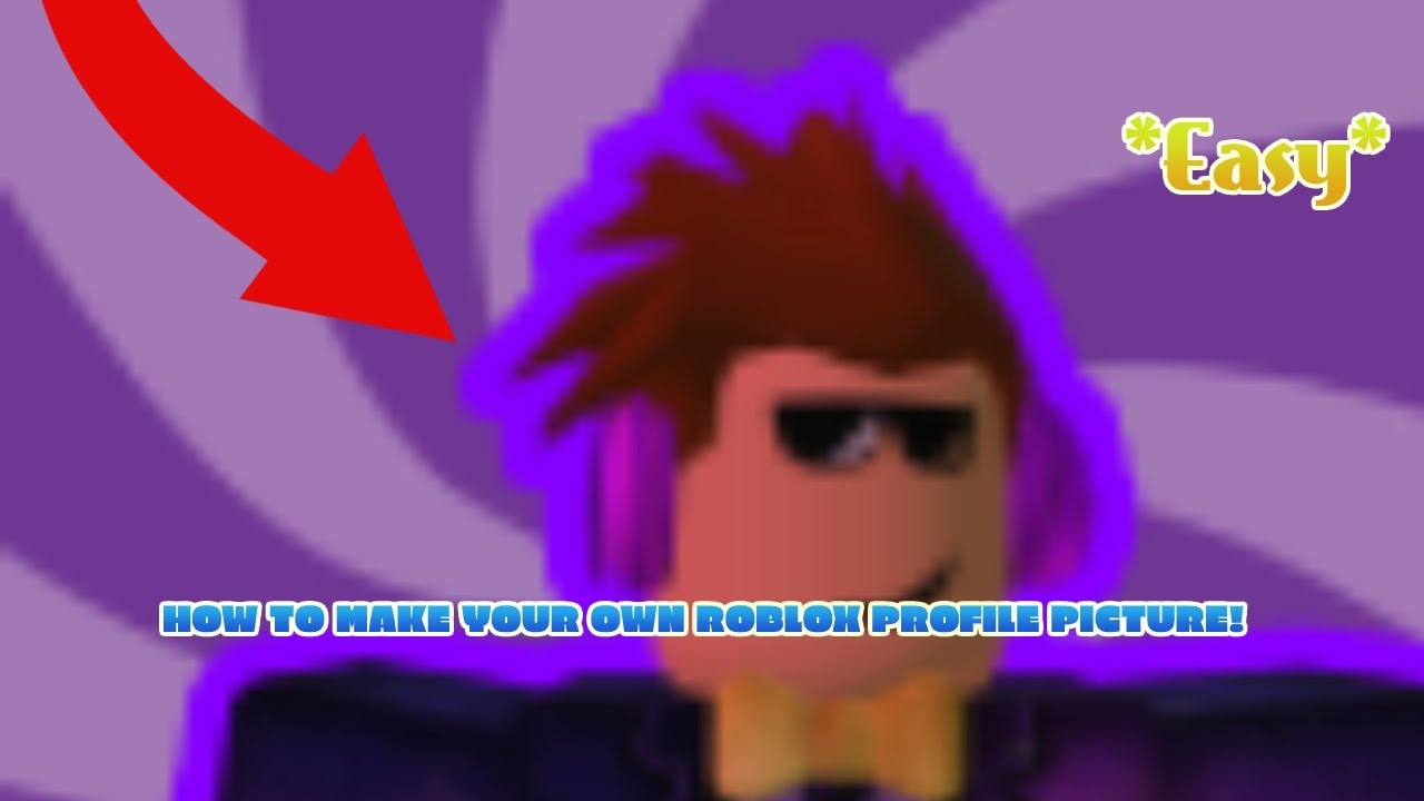 HOW TO MAKE YOUR OWN ROBLOX PROFILE PICTURE FOR YOUTUBE! | ️Easy ️ ...