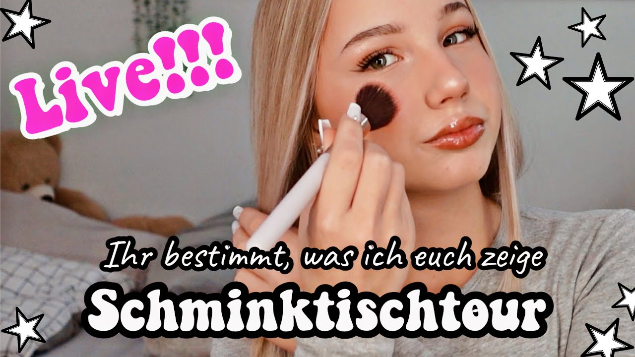 Schminktischtour LIVE 🥳 HEY ISI - YouTube