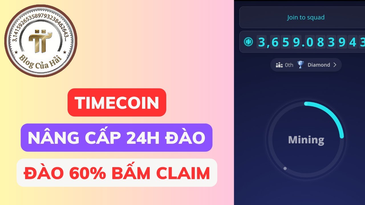 Nâng Cấp TimeCoin 24h Claim 1 Lần l Blog Của Hải - YouTube