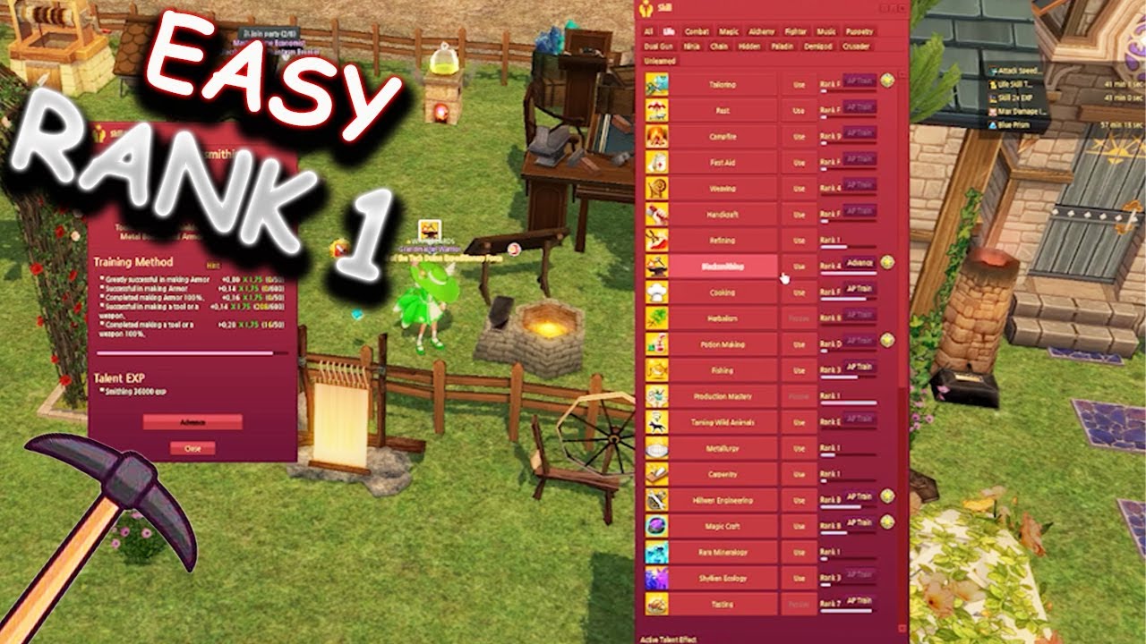 Mabinogi Rank 1 Blacksmithing In 2022 Is EASY - YouTube