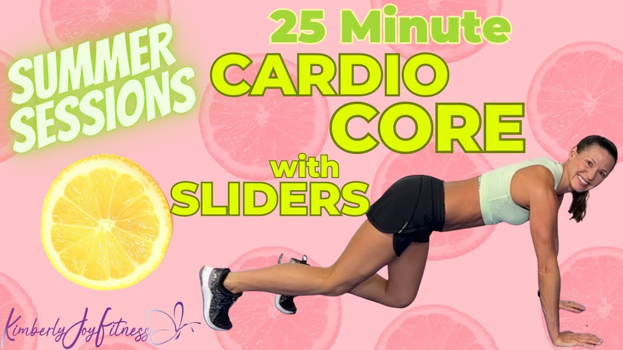 Summer Sessions | Cardio Core Workout with Sliders - 25 Minute - YouTube