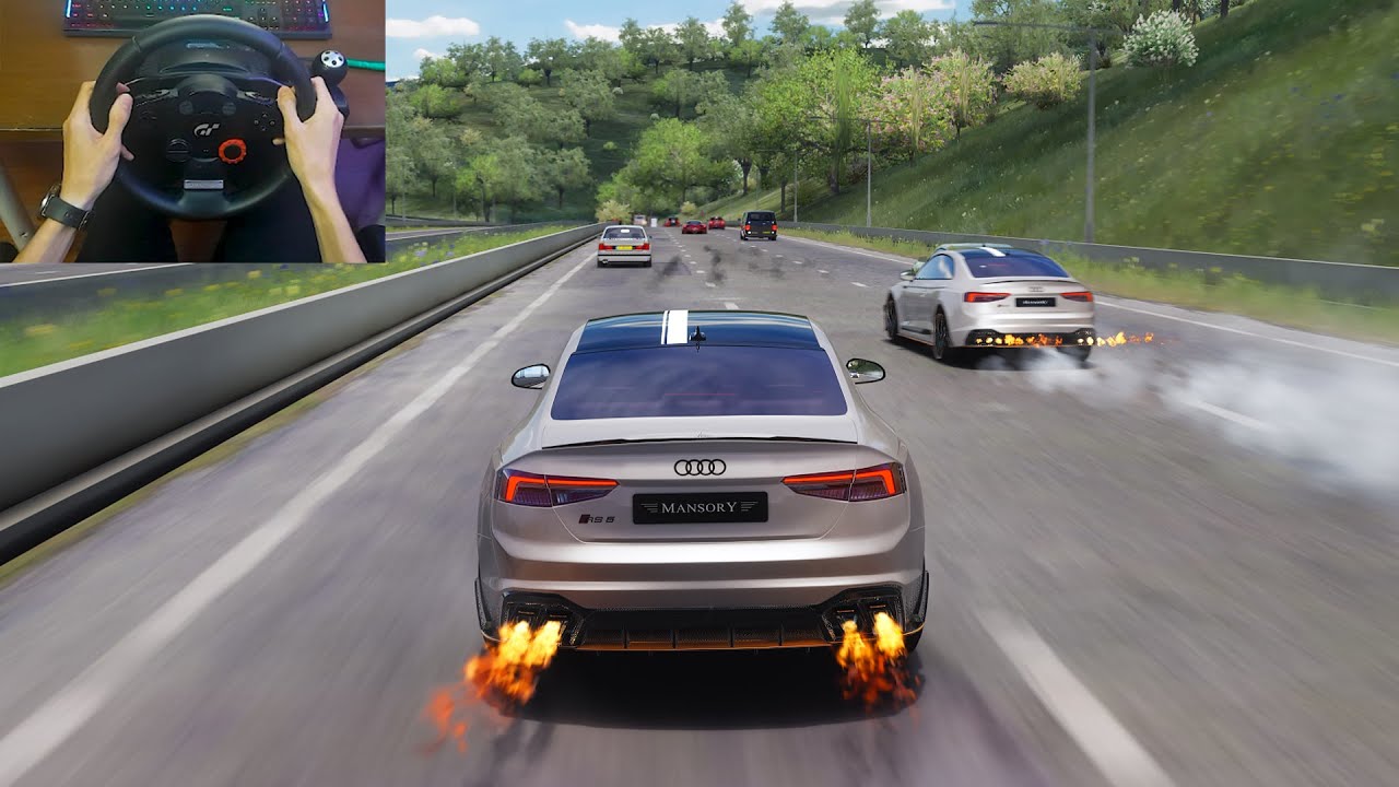 710HP Audi RS5 Mansory - Street Racing in Traffic | Assetto Corsa - YouTube