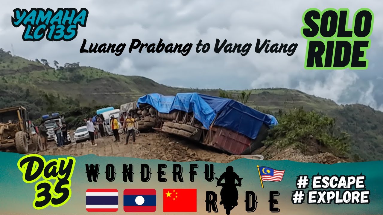 Day 35 Riding Through Adventure, Luang Prabang to Vang Vieng with a ...