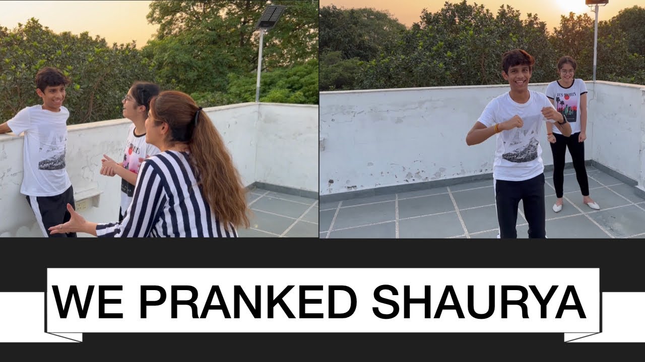 We did a prank on Shaurya | Soo funny😂😂😜 | #prankvideo #prank #kids # ...