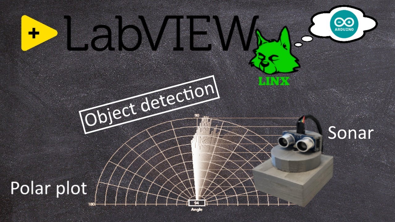 Sonar Sweep With Polar Plot Labview Linx 30 With Arduino Uno Youtube
