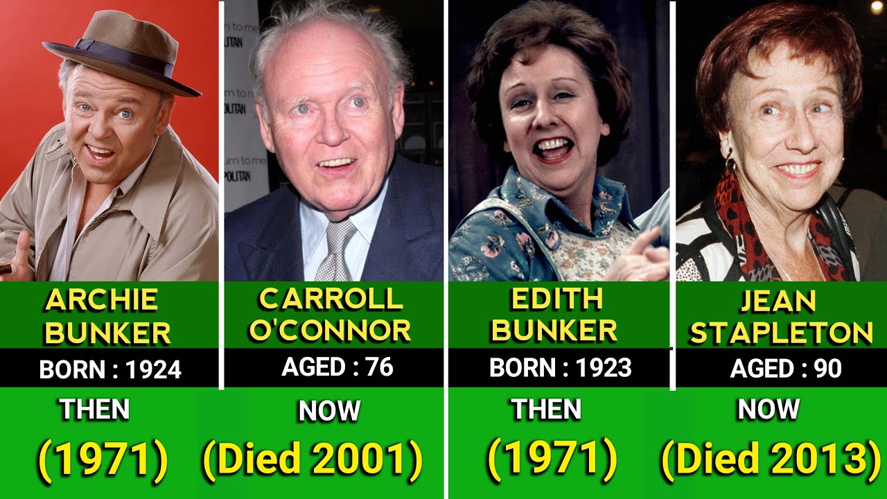 All In The Family 1971 Cast Then And Now - YouTube