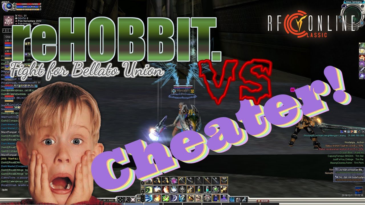 TARAVEN BERDARAH - reHOBBIT vs Cheater RF Online Classic server Titan ...