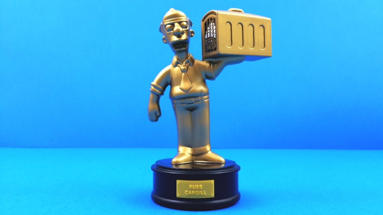 Gold Russ Cargill 2007 Burger King The Simpsons Talking Golden Statues ...