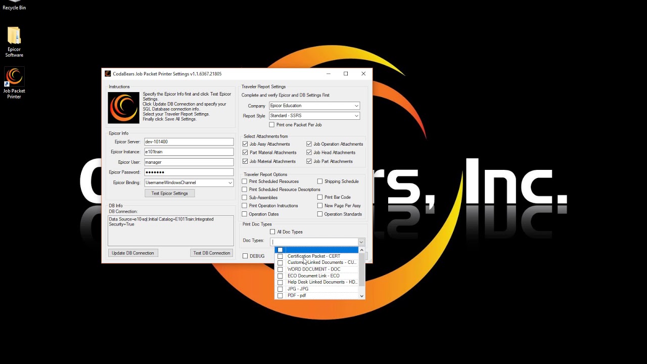 Job Packet Printer - YouTube