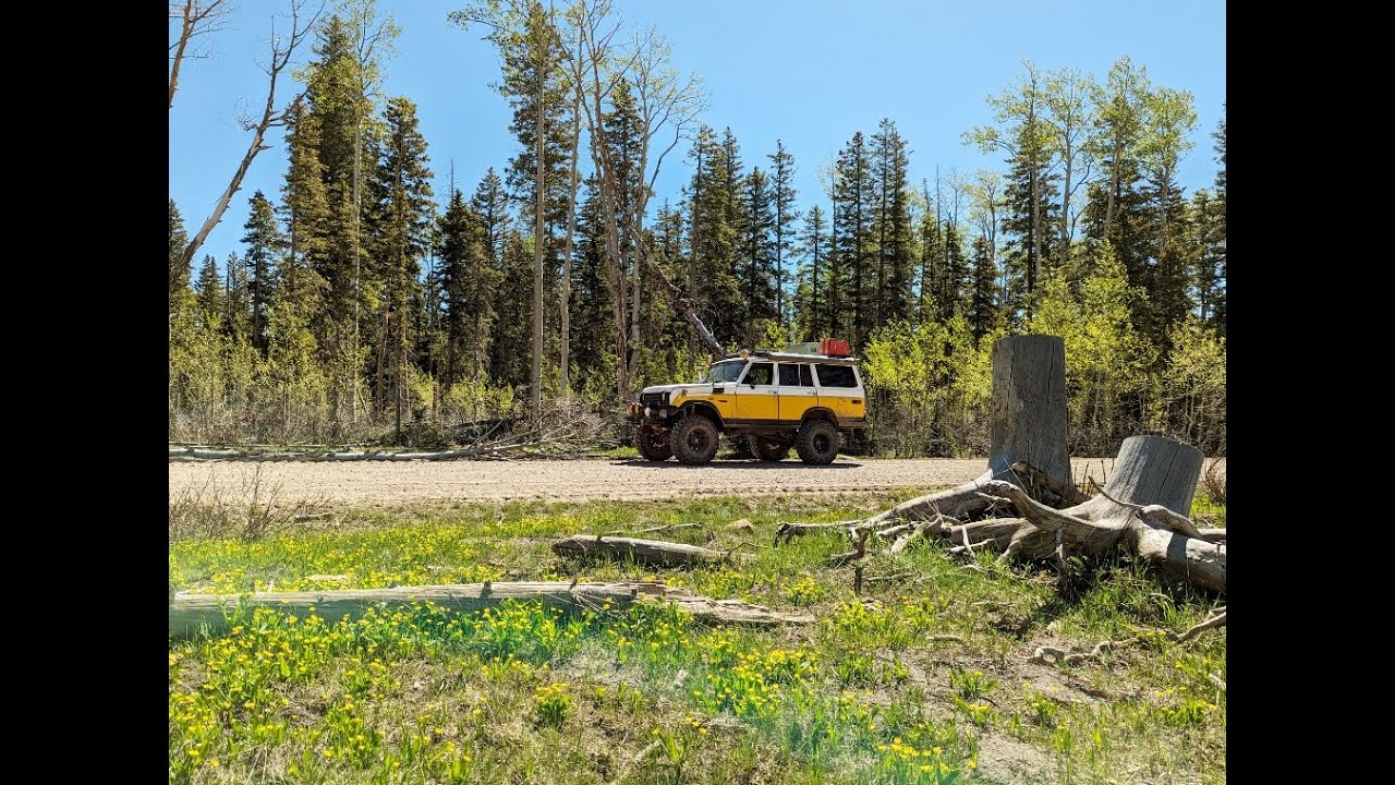 FJ55 on Old Highway 90, Colorado - YouTube