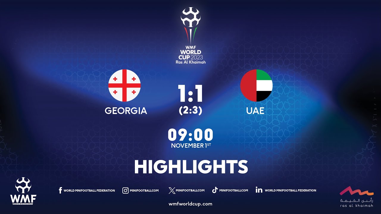 WMF World Cup 2023 I Day 7 I Georgia - UAE I Highlights - YouTube