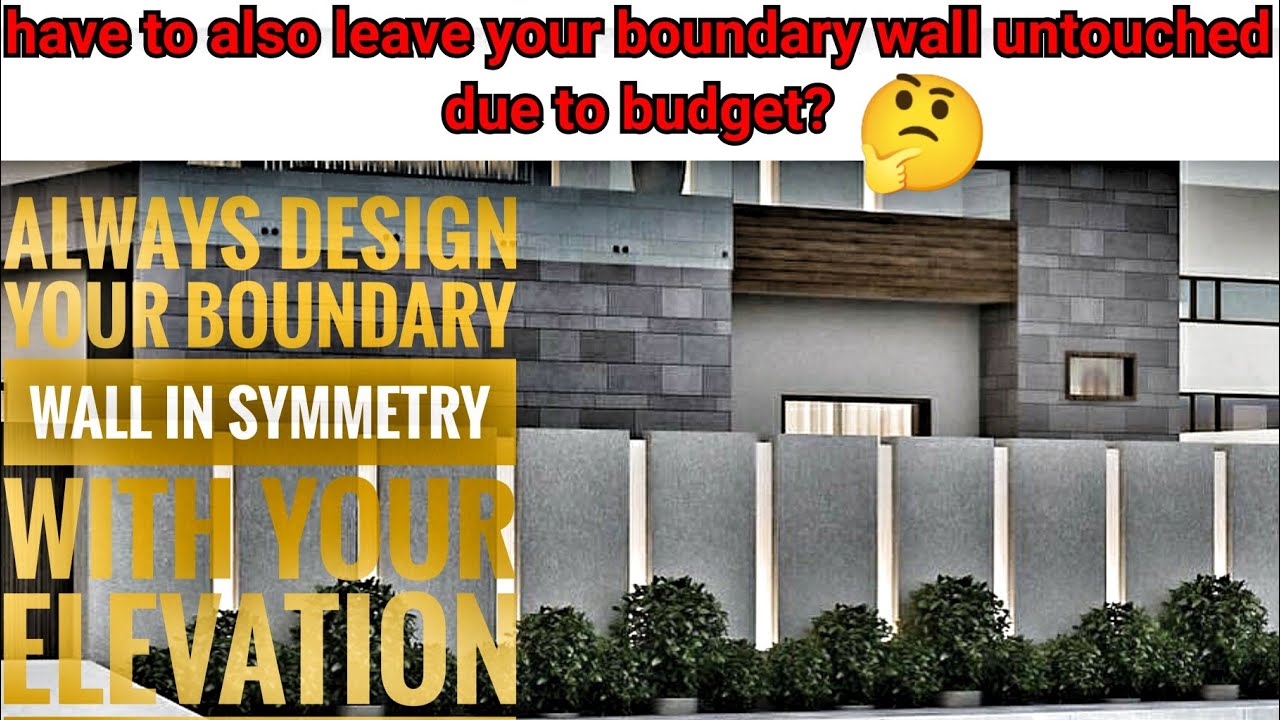 boundary wall design with gate ||latest compound wall design for home ...
